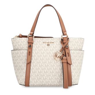 Michael Kors Umh&auml;ngetasche aus beschichteter Canvas - - Bags - Damen - Wei&szlig; - ONE SIZE