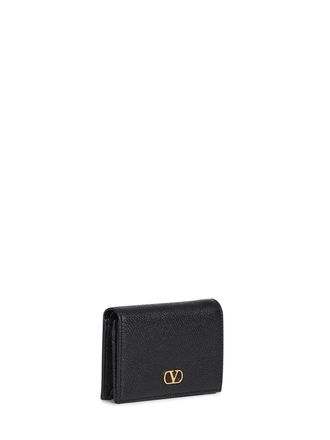 Valentino Garavani Womens Wallet Vlogo Signature Black Calf Leather & Purses