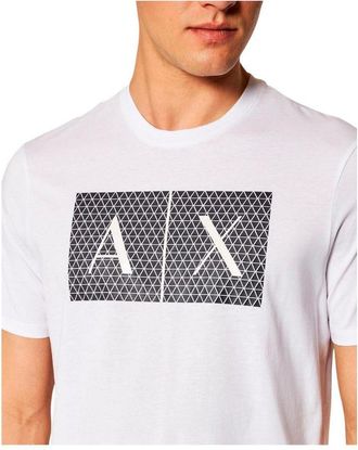 A|X Armani Exchange Logo-Print Cotton T-Shirt - White