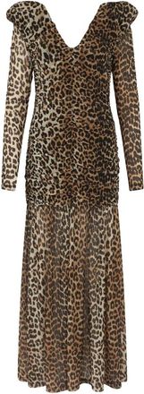 Ganni Femme, Robes, Multicolore, Taille: 34 FR Robe Longue en Organza