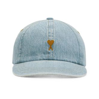 Ami De Coeur Denim Baseball Cap - - Accessories - Herren - Blau - ONE SIZE