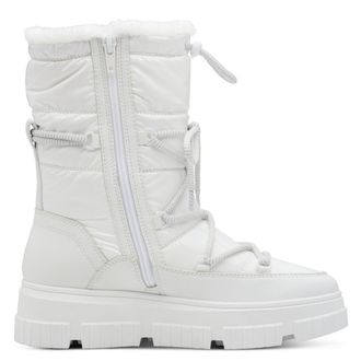 s.Oliver Damen Stiefeletten zum Schn&uuml;ren Wasserabweisend Vegan, Wei&szlig; (White), 37 EU