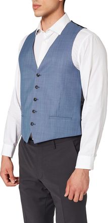 Strellson Premium Herren VES Anzugweste, Blau (Pastel Blue 458), (Herstellergröße: 50)