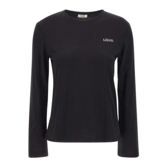 Liu Jo T-shirt coupe droite - Femme - Tops - Noir - Taille: 40 FR