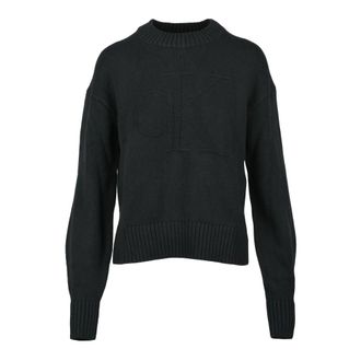 Calvin Klein Jeans Maglioncino in cotone - - Knitwear - Damen - Schwarzk - XS