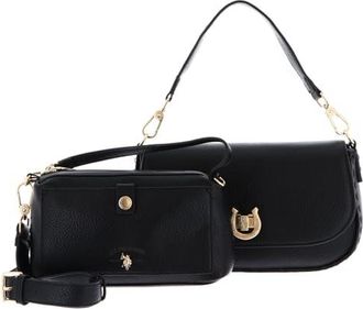 U.S.Polo Association sac à épaule bandoulière Middleton Flap Crossbody Bag With Extra Bag Black noir