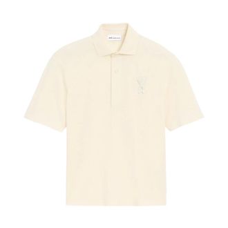 Ami Homme, Tops, Beige, Taille: L De Coeur Knitted Patch Polo