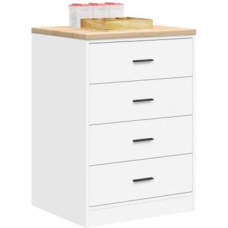 vidaXL Armoire de rangement de garage blanc 60x51x85 cm bois de pin vidaXL