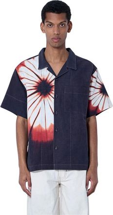 Story mfg. Story mfg., Homme, Chemises, Bleu, Taille: XL Chemise &agrave; Manches Courtes Boutonn&eacute;e