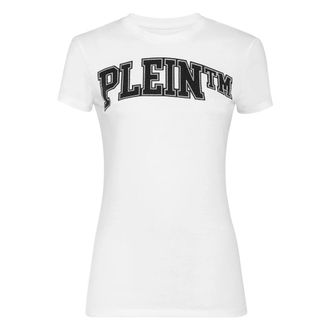 Philipp Plein T-shirt Pure mit Kristallen - - Tops - Damen - Wei&szlig; - M