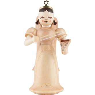 Blank Langrockengel mit Psalter, Natur - 6,6 cm