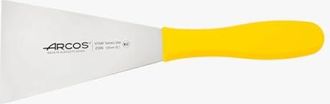 Arcos K&uuml;chenspatel Edelstahl Nitrum Klinge 125x90 mm - Polypropylen Griff Gelb - Langlebigkeit und Pr&auml;zision - Serie 2900