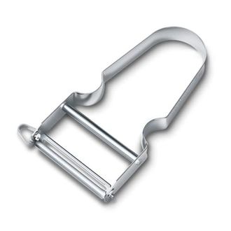 Victorinox by Swiss Army &Eacute;plucheur STAR, &Eacute;plucheur de pommes de terre, Double tranchant avec lame pendulaire, Extra tranchant, Manche m&eacute;tal, Swiss Made