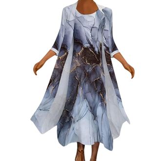 Generic Kleid f&uuml;r Brautmutter Mit Jacke Hochzeit Kleidung Zweiteiler Frauen Abendkleider Sch&ouml;ne Hochzeit Brautmutterkleider Elegant Festliche Kleid Hochzeitsk