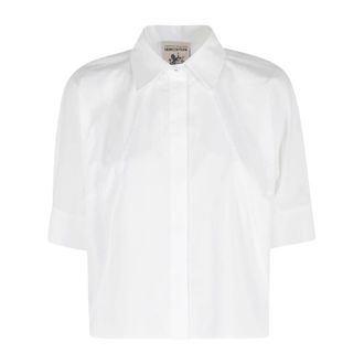 Semicouture Femme, Blouses et Chemises, Blanc, Taille: 34 FR Boxy Shirt