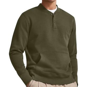 Generic Sweat-shirt &agrave; manches longues pour homme avec fermeture &eacute;clair quart chaud surdimensionn&eacute; respirant sweat &agrave; capuche dext&eacute;rieur veste de loisirs d&eacute;cont