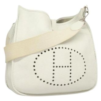 Herm&egrave;s Pre-owned Vintage Togo Shoulder Bag - - Pre-owned - Damen - Wei&szlig; - ONE SIZE