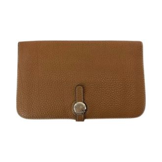 Herm&egrave;s Pre-owned Dogon GM Long Wallet Brown - Femme - Pre-owned - Brun - Taille: ONE Size