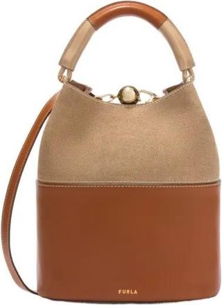 Furla Beuteltaschen - Sfera S Bucket Bag In Leather - Gr. unisize - in Braun - f&uuml;r Damen