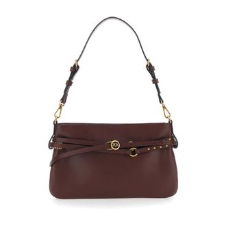 Pinko Pinko, Femme, Sacs, Rouge, Taille: ONE Size Belt Bag Mini Vitello Morbido