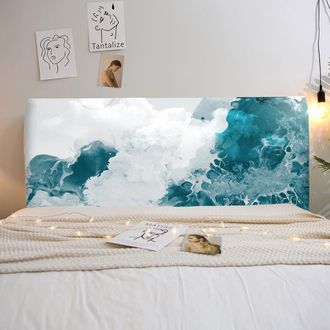 Generic Kopfteilbezug Bettkopfteil Hussen F&uuml;r Einzel-/Kingsize-/Doppelbett-Kopfteile Waschbarer Elastischer Bett Kopfteil Abdeckung Bett Kopfteil Staubschutzb