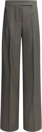 Max Mara Pantalon droit - Femme - Pantalons - Gris - Taille: 40 FR