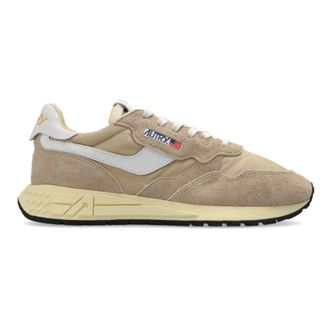 Autry Homme, Chaussures, Beige, Taille: 43 EU Baskets &agrave; panneaux avec motif d&eacute;toile 3D