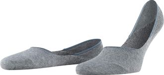 Falke Herren Invisible Invisible Step, Baumwolle, 1 Paar, Grau (Light Greymel. 3390), 43-44