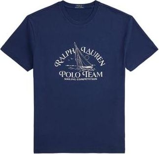 Polo Ralph Lauren T-shirt imprim&eacute; &agrave; col rond en coton