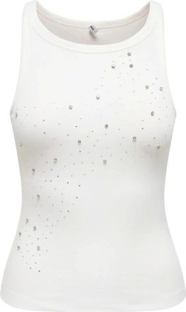 Only Only, Femme, Tops, Blanc, Taille: 42 FR Filiz Stone Tank Top