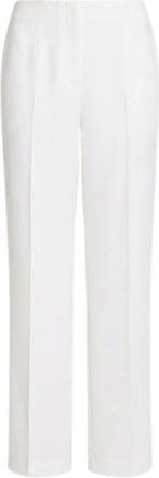 Alberta Ferretti Gerade geschnittene Hose aus Enver Satin - - Trousers - Damen - Wei&szlig; - S
