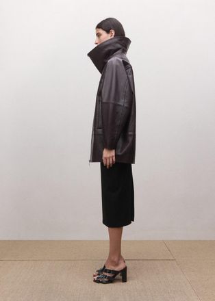 Mango Sandales 100 % cuir lani&egrave;res boucles noir - Femme - 36 - MANGO