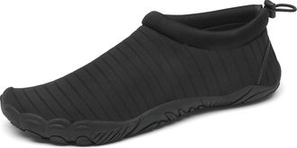 Mishansha Badeschuhe Herren Damen Wasserschuhe Atmungsaktive Schnell Trocknend Schwimmschuhe rutschfeste Leicht Barfußschuhe fur Männer Frauen, Jade Schwarz, 43