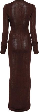 Entire studios Viscose Bodycon Dress - Brown