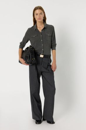 Gerard Darel Chemise en jersey - HONORINE - Gris Chin&eacute;