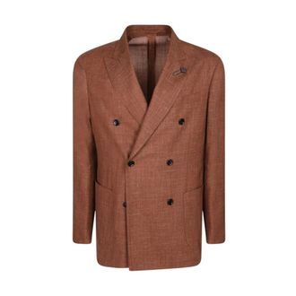 Lardini Doppelreihige Jacke - - Jackets - Herren - Braun - 2XL