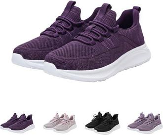 Generic Baskets confortables &agrave; enfiler pour femme - Chaussures de marche, de gym, de fitness - Doublure en maille respirante - Chaussures de course &agrave; pied pou