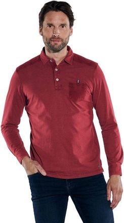 Engbers Langarm-Poloshirt engbers Herren Polo-Shirt regular, Rot