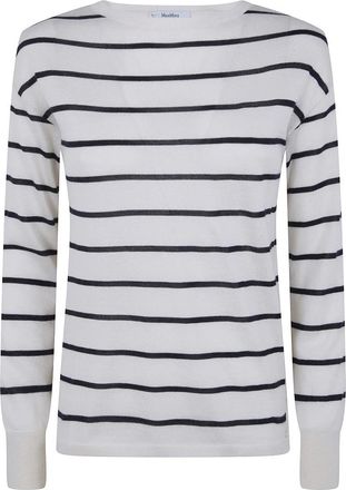Max Mara Tabella Pullover - - Knitwear - Damen - Wei&szlig; - L