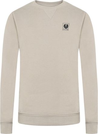 Belstaff Sweatshirt aus softer Baumwolle mit Logo-Aufn&auml;her in