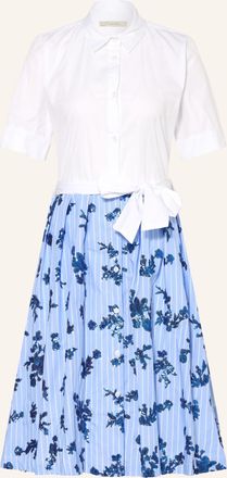 Lilienfels Lilienfels Hemdblusenkleid Mit Pailletten blau