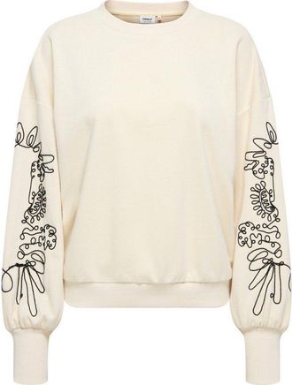 Only Sweatshirt ONLBROOKE L/S O-NECK DETAIL SWT NOOS