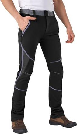 Generic Pantalon cargo pour homme, coupe ample, l&eacute;ger, coupe ajust&eacute;e, pantalon de randonn&eacute;e &agrave; s&eacute;chage rapide pour lext&eacute;rieur, la p&ecirc;che, le camping, gris, XXL