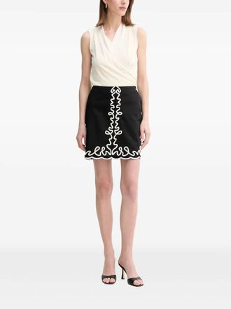 BOSS haut plissé à design sans manches - Blanc