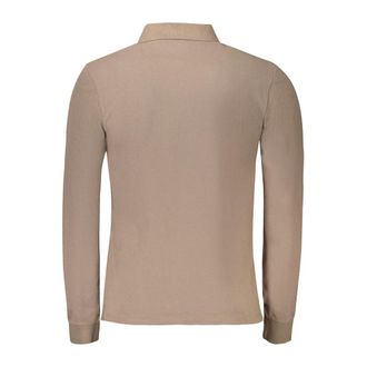 Timberland Long-Sleeved Cotton Polo Shirt - Beige