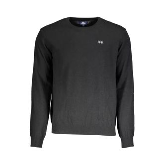 La Martina Schwarzer Wollpullover f&uuml;r Herren - - Knitwear - Herren - Schwarzk - XL