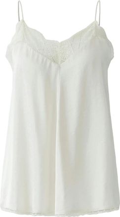 Oui Femme, Tops, Blanc, Taille: 36 FR Satin Sleeveless Top