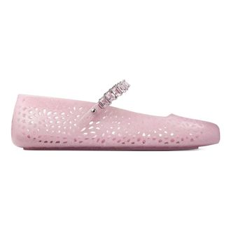 Jimmy Choo London Rosa Ballerinas mit Kristallverzierungen - - Shoes - Damen - Rosa - 38 EU