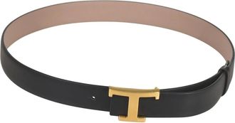 Tod's Femme, Accessoires, Noir, Taille: 90 CM T-Timeless Reversible Belt