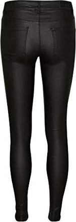 Vero Moda Pantalon 5 Poches Vmseven Taille Moyenne Pantalons Black XL 30 Black XL / L30